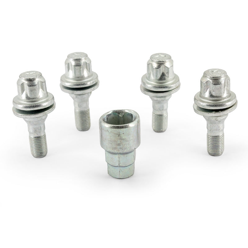 H&R, Wheel lock set M12x1.25x36mm Flat-Head - 4 wheel lock bolts incl ...